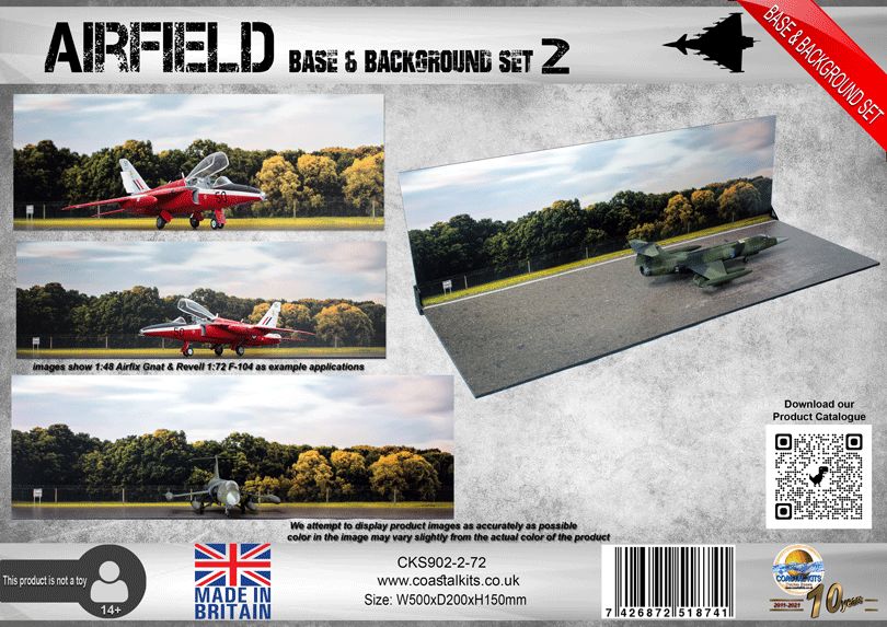 1:72 Airfield Base & Background 2 – Coastal Display Bases