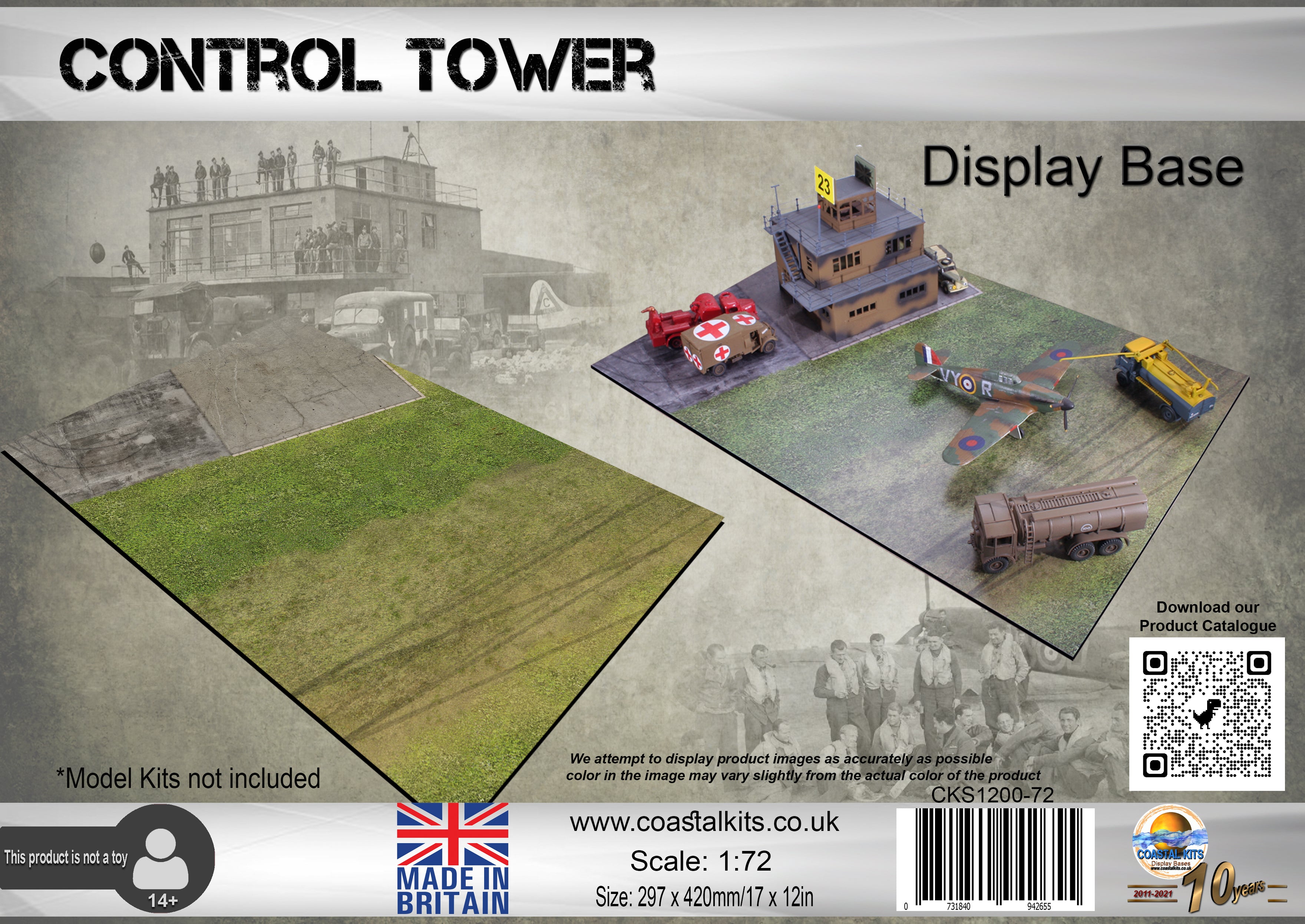 1:72 Control Tower Display Base – Coastal Display Bases